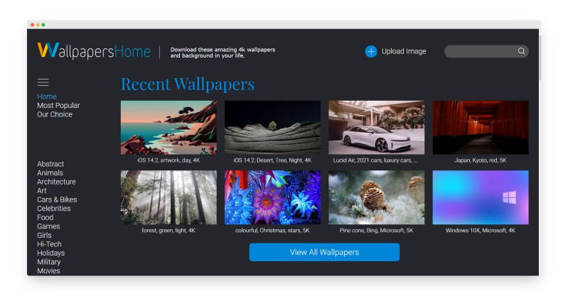 Wallpapers Home | 国外超高清4k电脑桌面壁纸站 | Boss设计